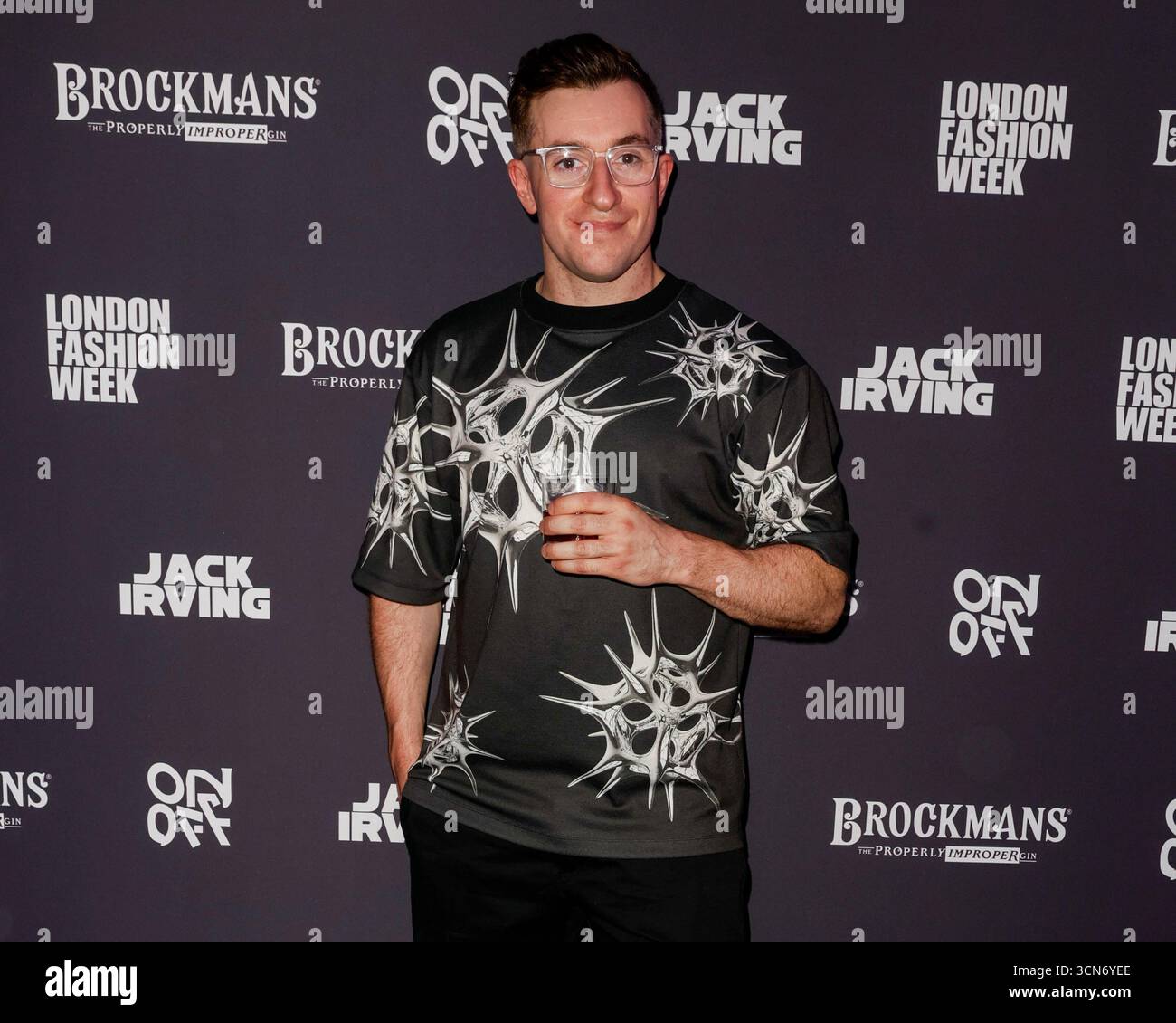 Jack Irving attends the London Fashion Week On Off Jack Irving ...