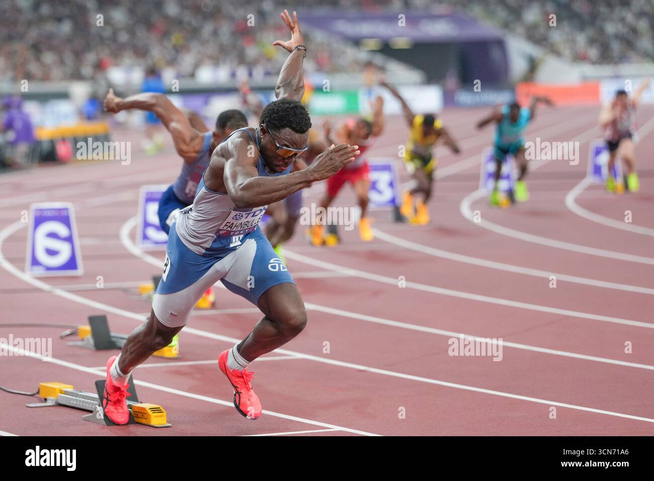 Joseph Fahnbulleh (Liberia). 200m heats. World Athletics Championships ...