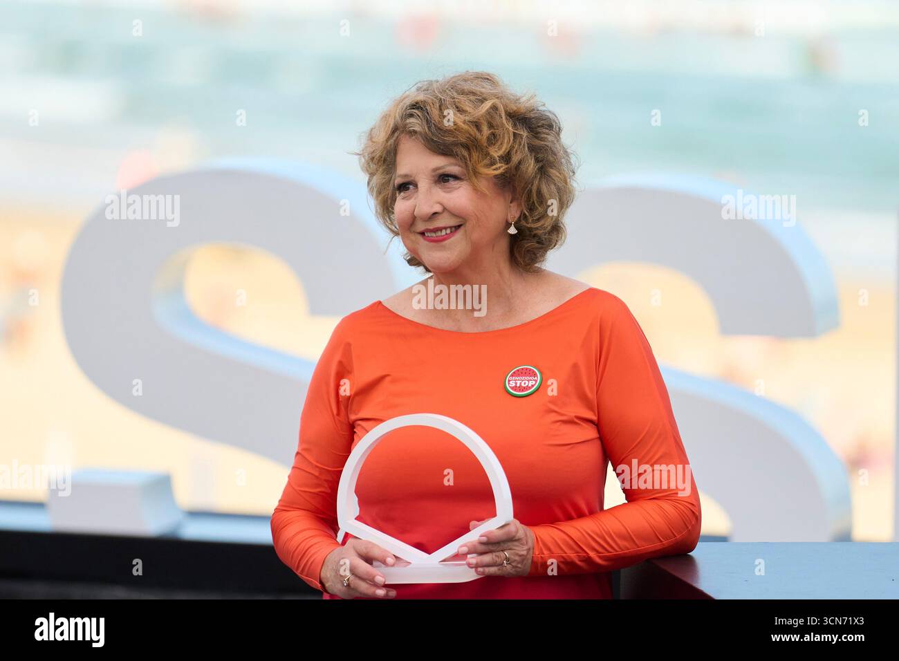 Esther Garcia attended 'Donostia Award' Photocall during 73rd San ...