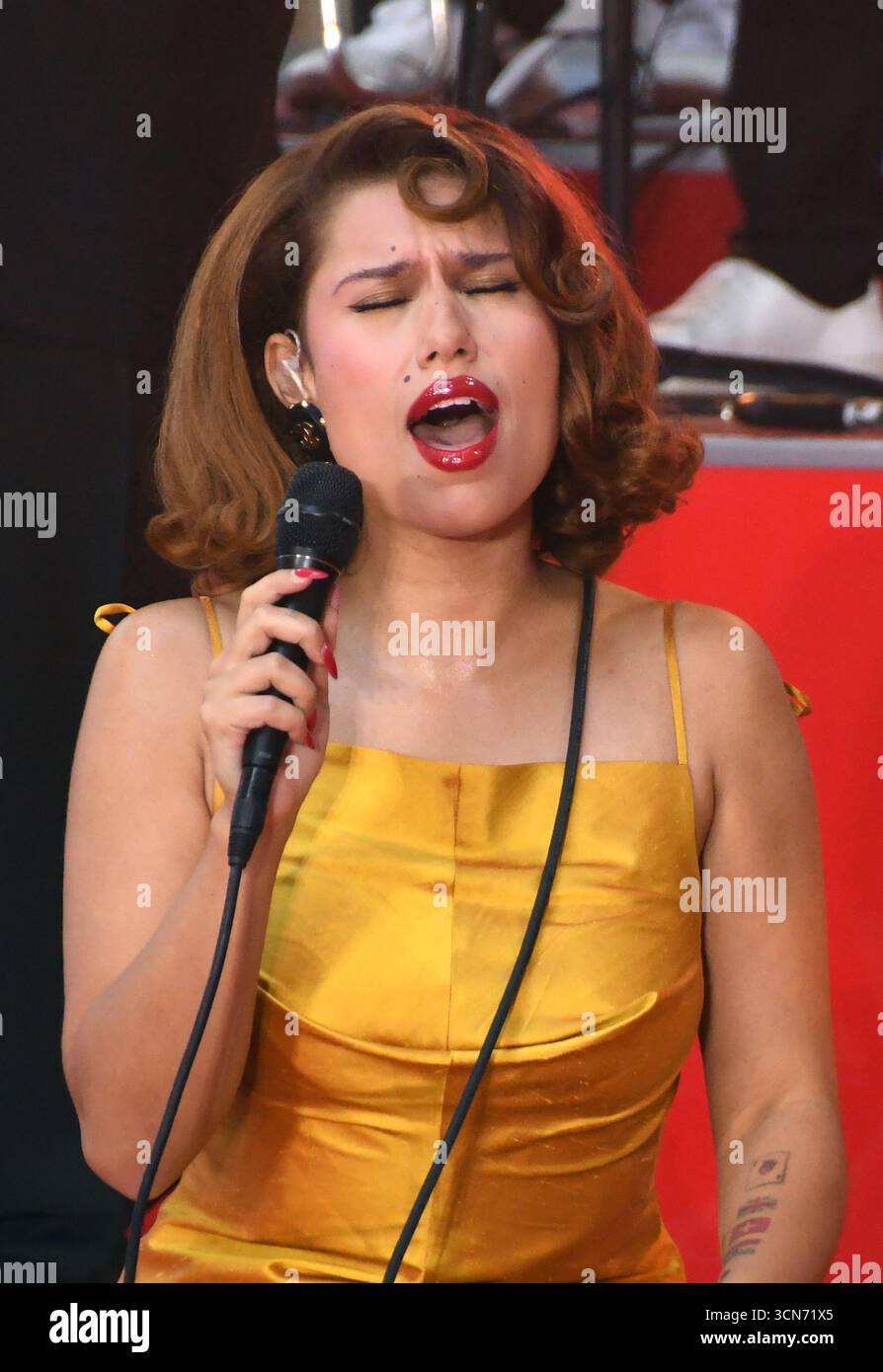 NEW YORK, NY - SEPTEMBER 19: Raye performs on NBC’s Today Show Citi ...