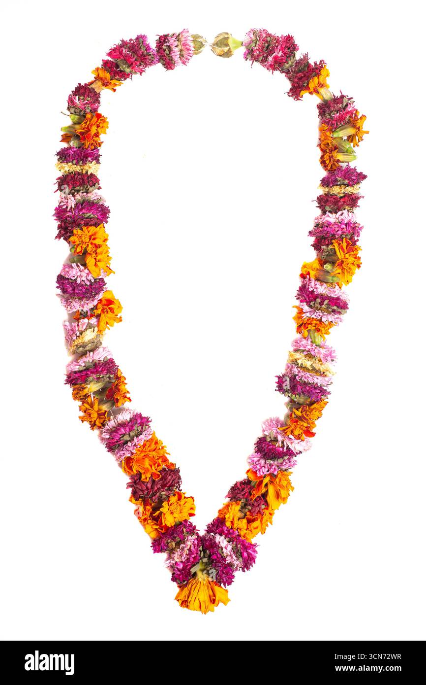 Festival flower garland floral Cut Out Stock Images & Pictures - Alamy