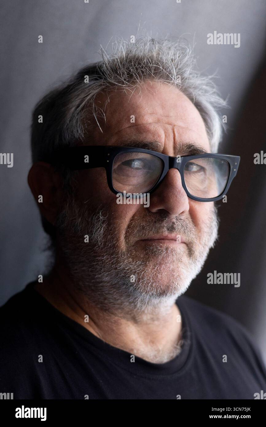 Sergi López Poses portrait session 'La terra negra', during 73st San Sebastian International ...