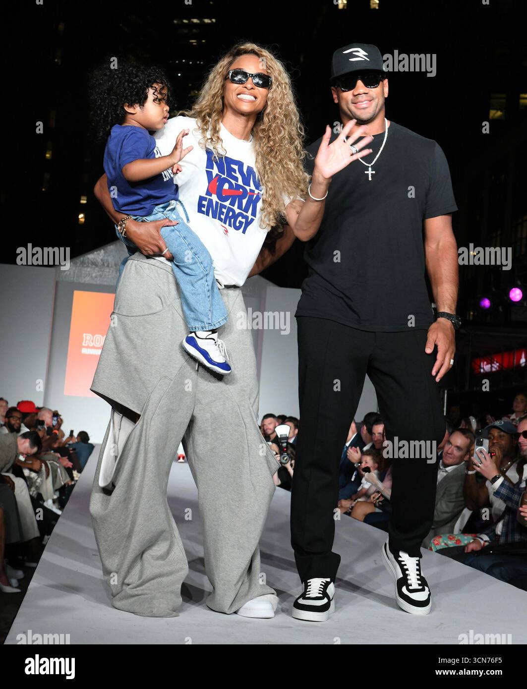 Amora Princess Wilson, Ciara, Russell Wilson on the runway for Macy s ...
