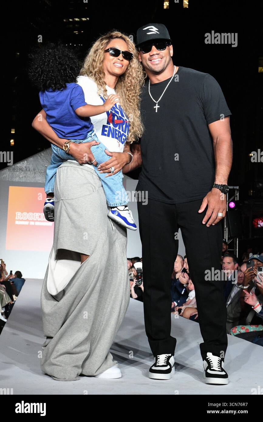 Amora Princess Wilson, Ciara, Russell Wilson on the runway for Macy s ...