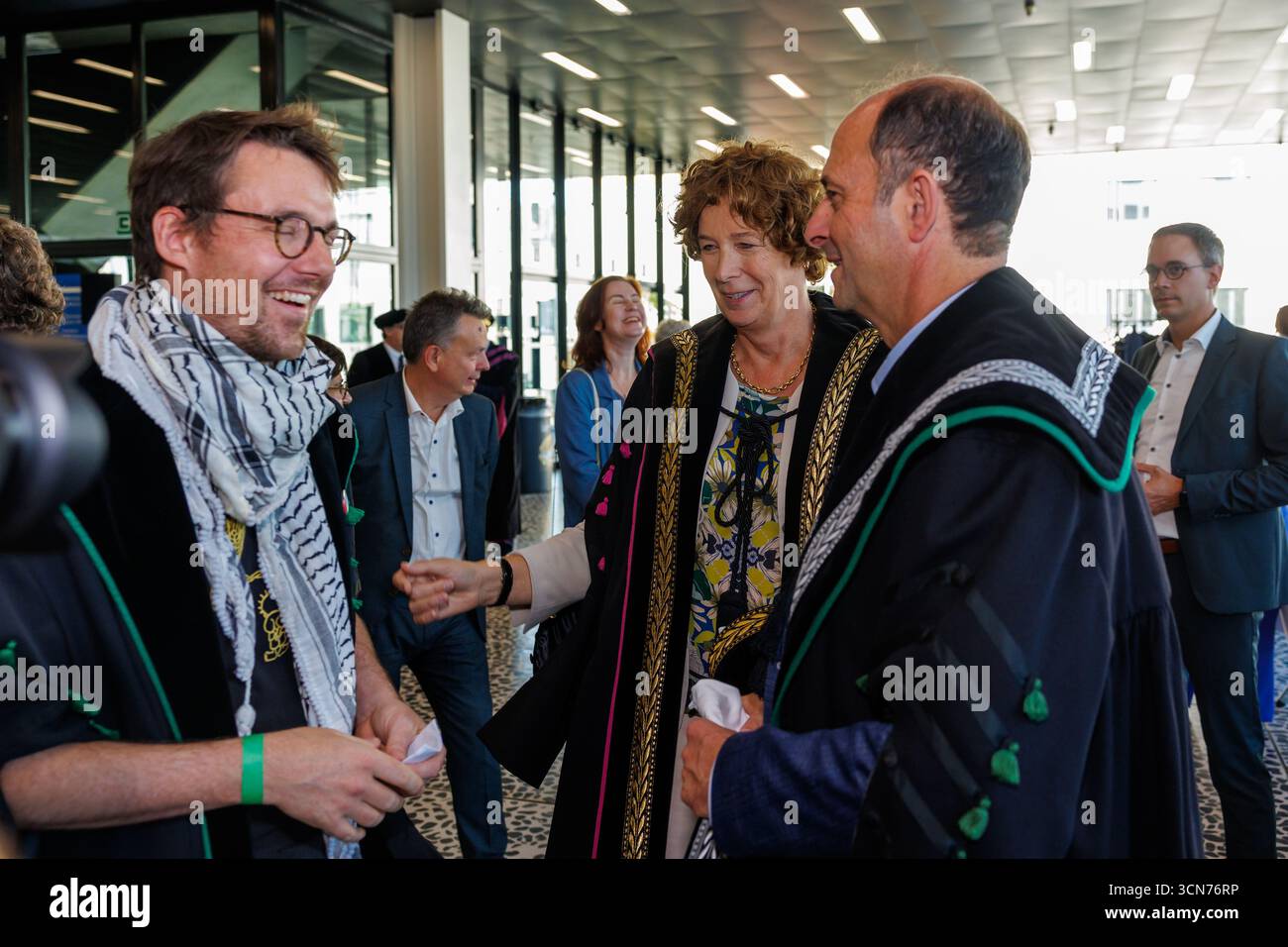New UGent Rector Petra De Sutter and UGent vice-rector Herwig Reynaert ...