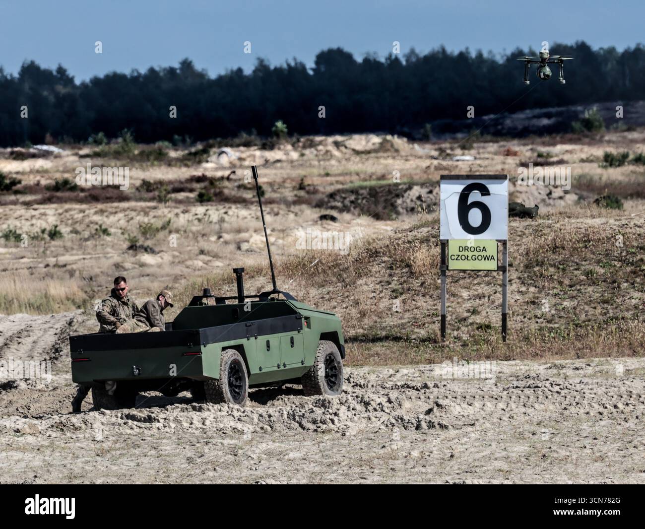 Polish infantry soldiers of the Territorial Defense Forces act out a ...