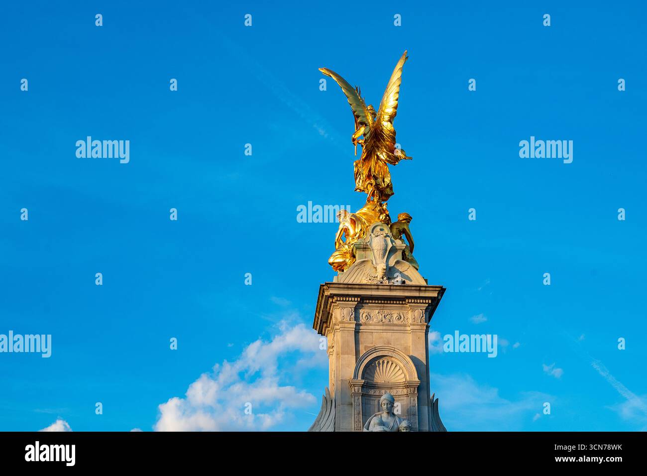 London, UK 09 July 2025 Queen Victoria Memorial with winged victory ...