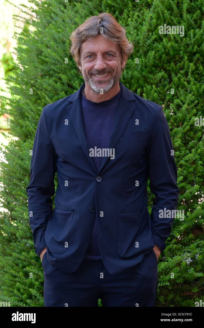 Angelo Mellone attends the Ciao Maschio Rai1 tv program photocall at ...