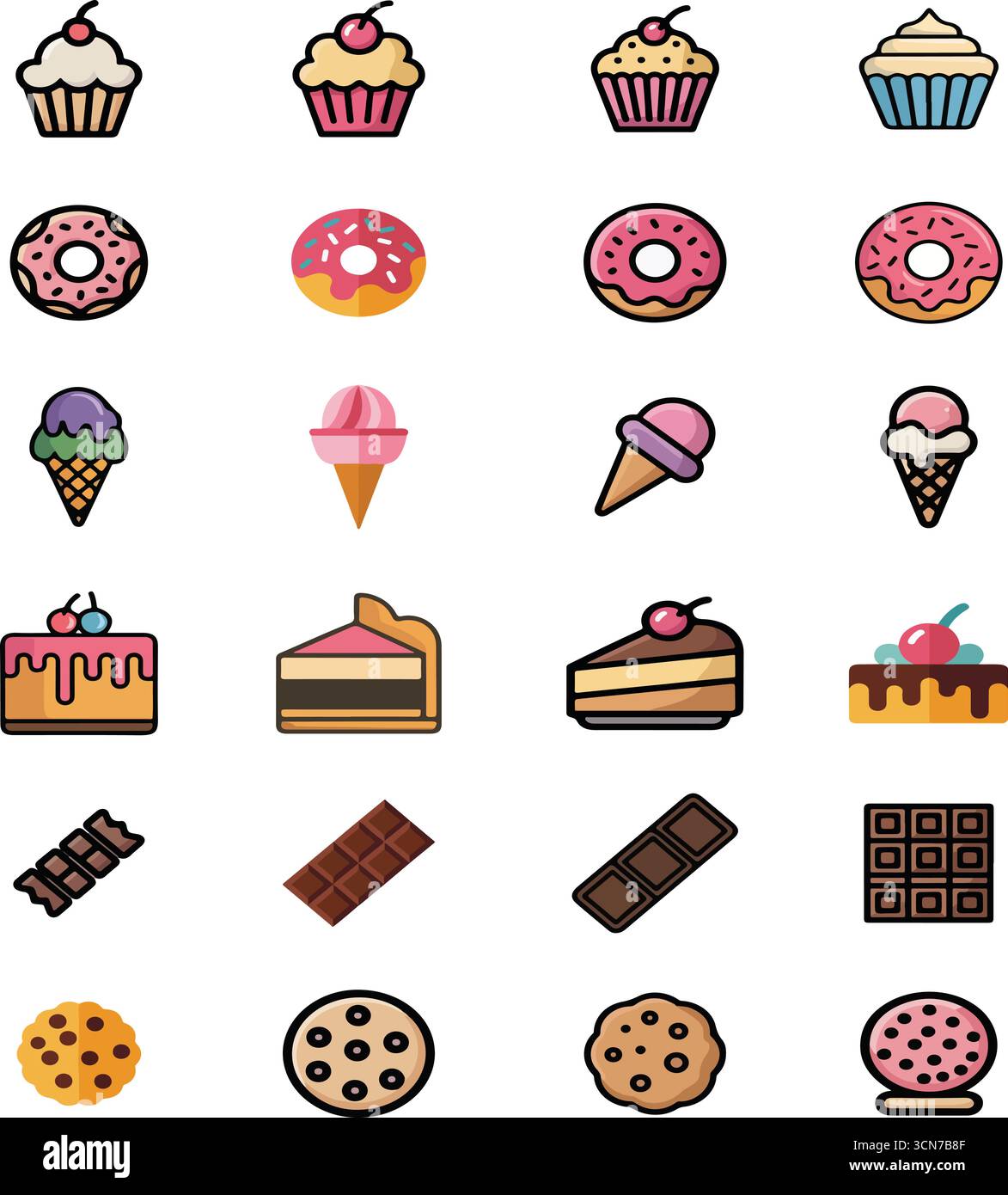 Vector design dessert sweet Stock Vector Images - Alamy