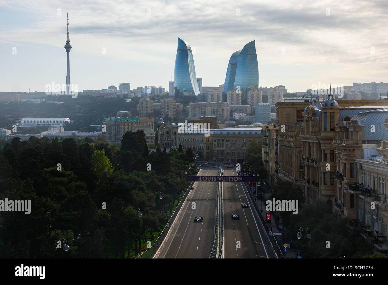 illustration, city, skyline, buildings during the 2025 Formula 1 Qatar ...