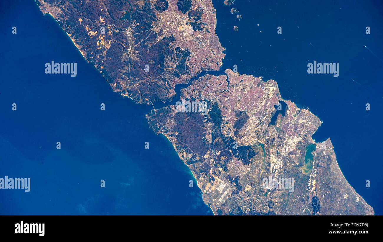 ISS - 29 January 2025 - The Bosphorus Strait splits the city of ...
