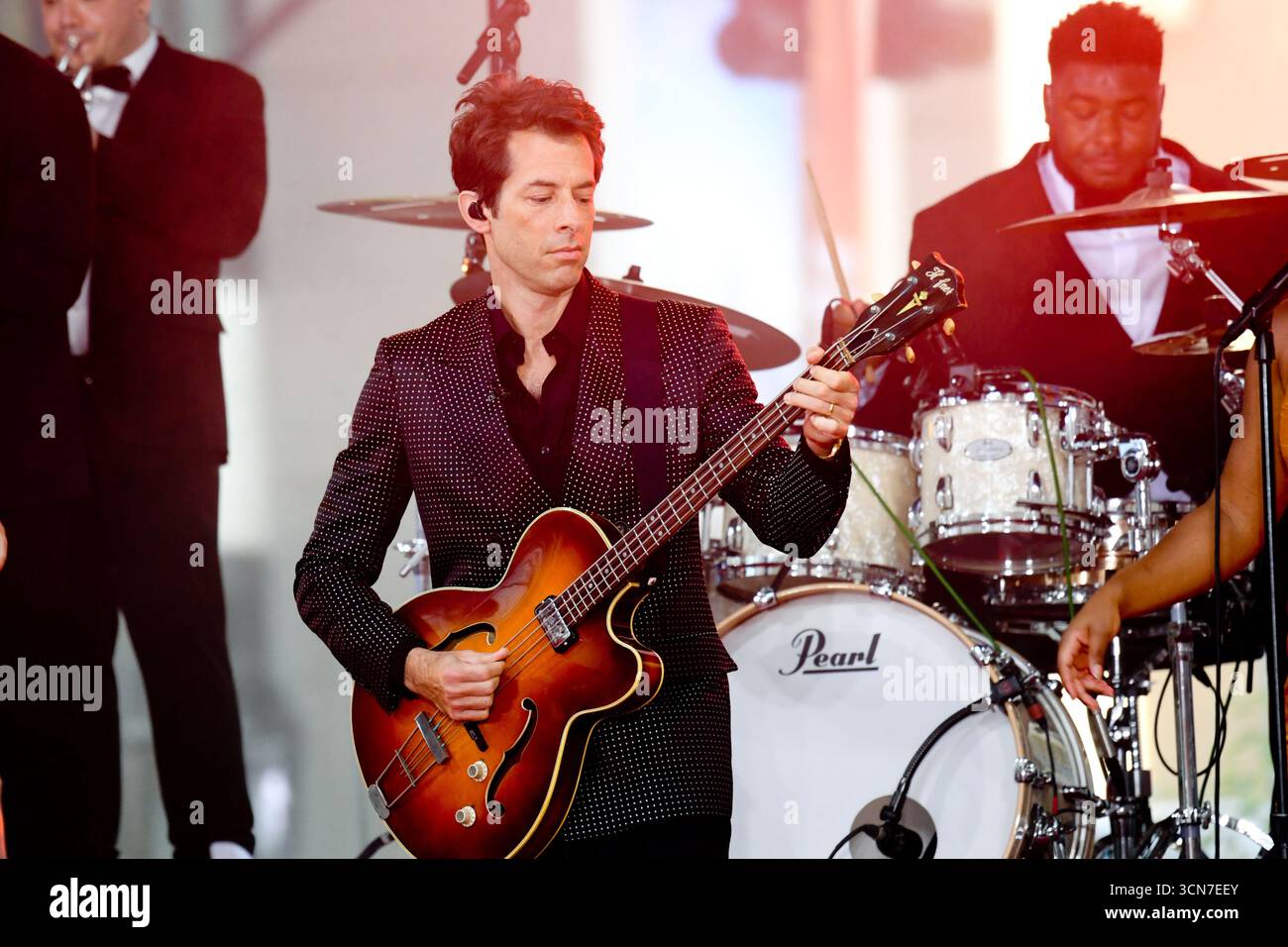 Mark Ronson is seen as Raye performs on NBC's "Today" Show at ...