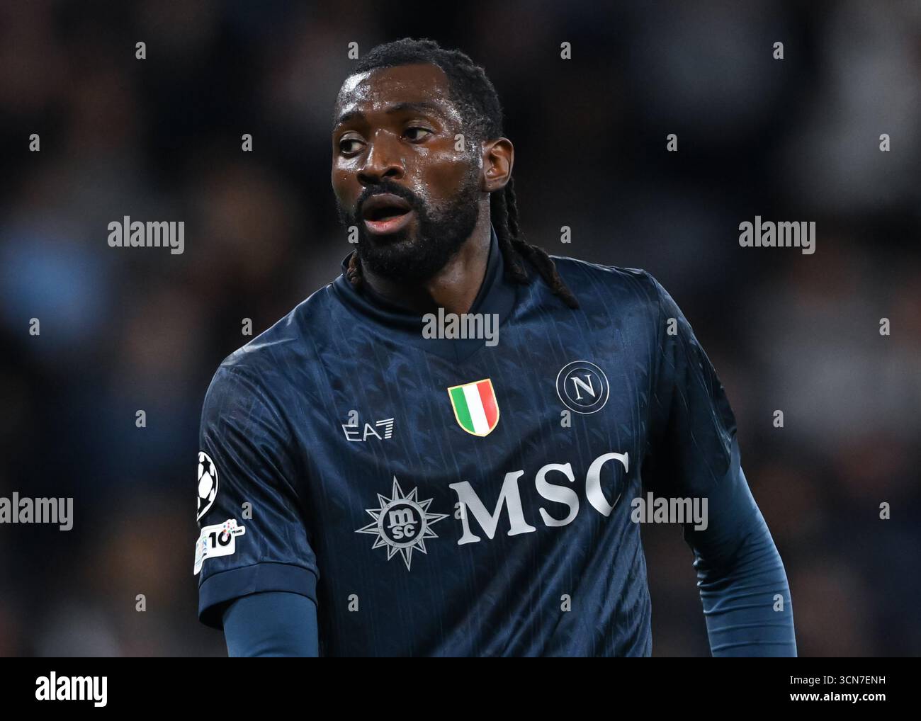 Manchester, England, 18th September 2025. Frank Anguissa of Napoli ...
