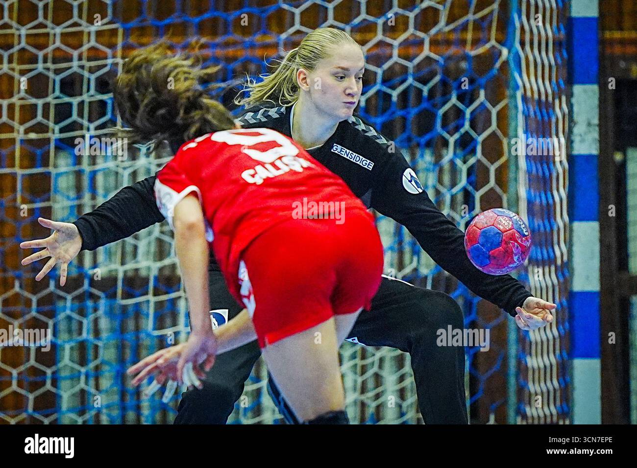 Cheb, Czech Republic 20250919. Norway's goalkeeper June Cecilie Krogh during the friendly match ...