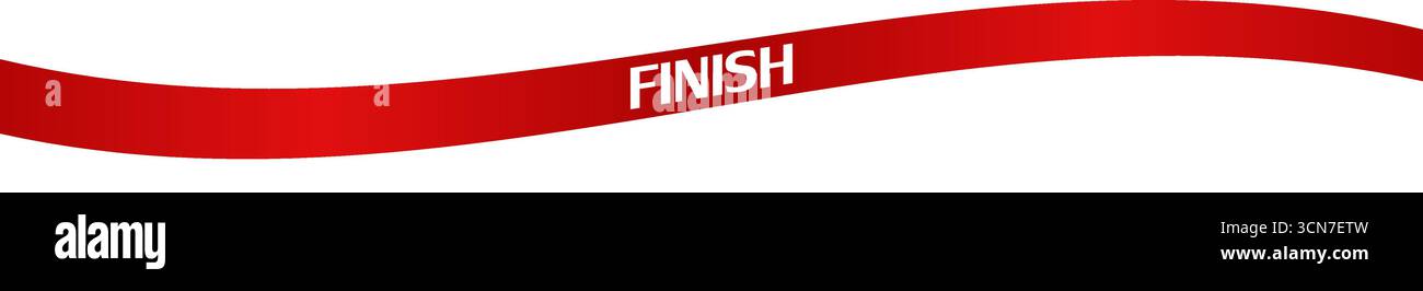 Finish Line Ribbon. Finish Line Banner. Vector Illustration Isolated on ...