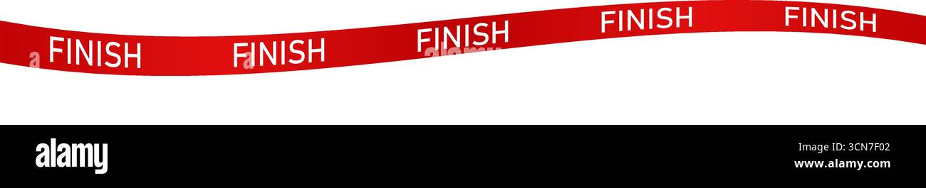 Finish Line Ribbon. Finish Line Banner. Vector Illustration Isolated on ...