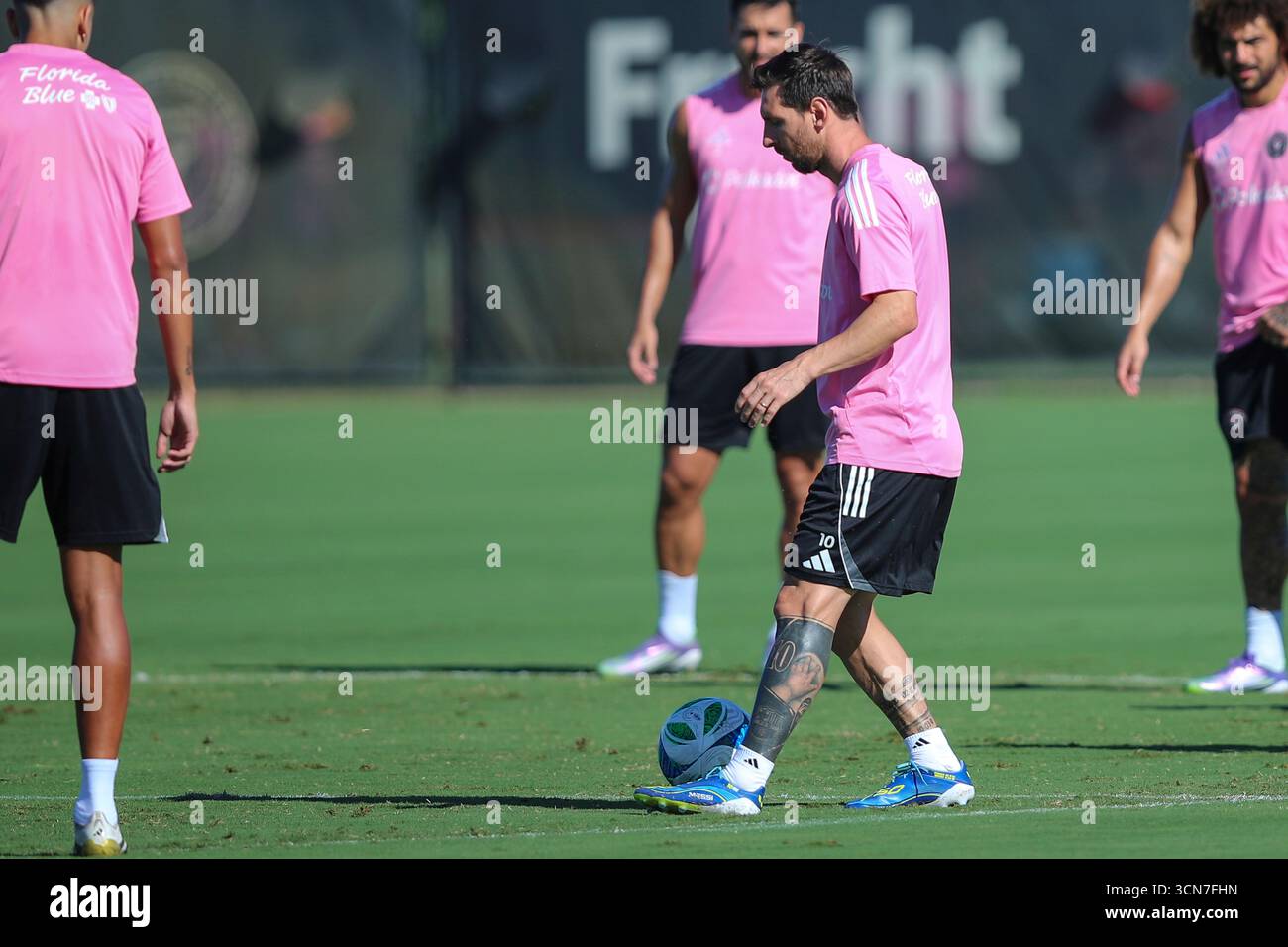 FORT LAUDERDALE, FL - SEPTEMBER 19: Inter Miami FC forward Lionel Messi ...