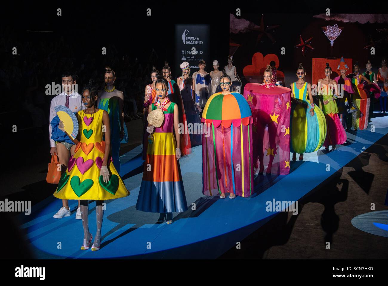 September 18, 2025, Madrid, Madrid, Spain: Models walk the runway at ...