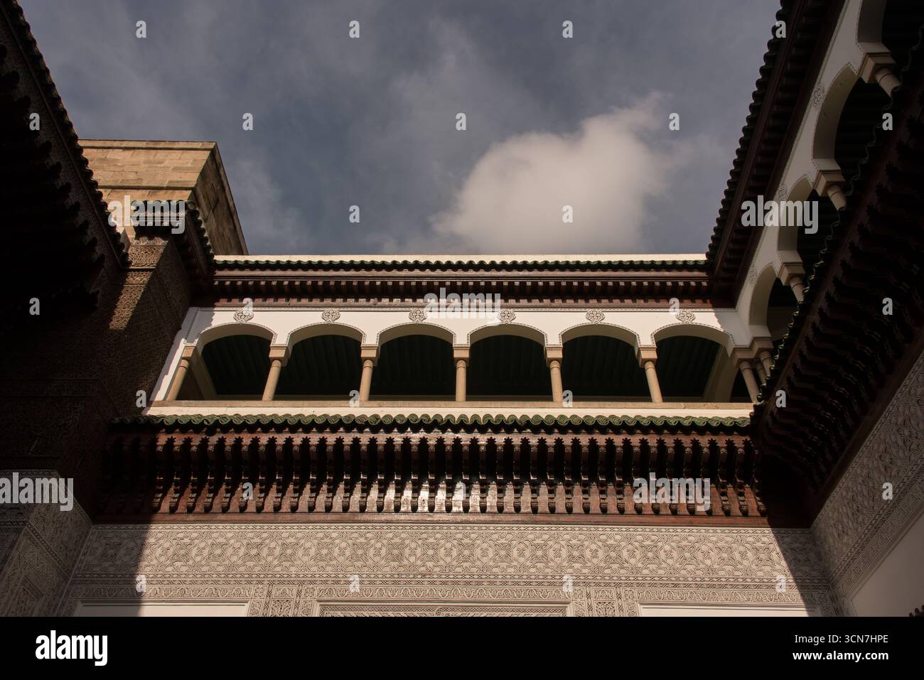 View of the Royal Palace of Casablanca, official residence of the ...