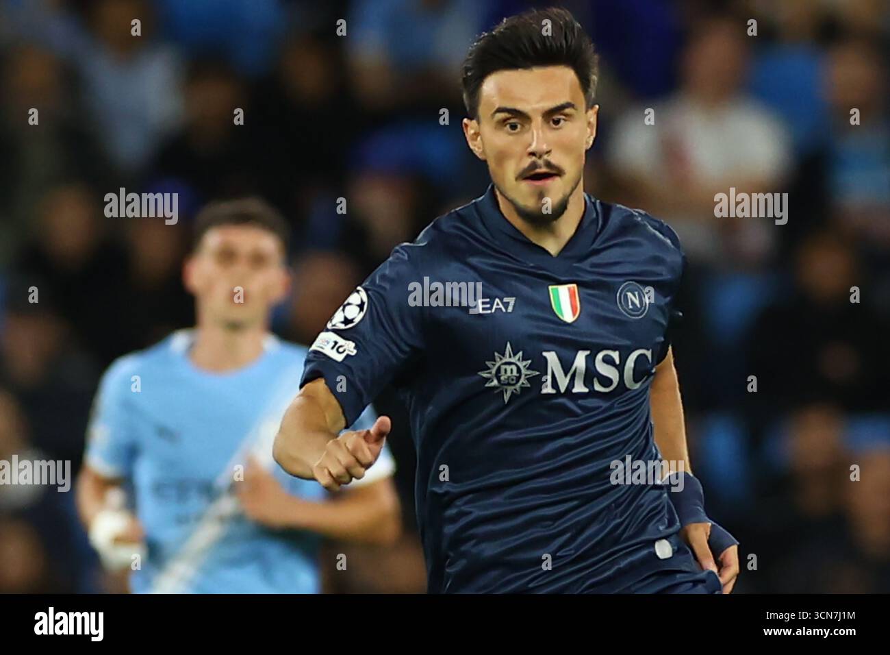 Eljif Elmas of Napoli looks on during UEFA Champions League 2025/26 ...