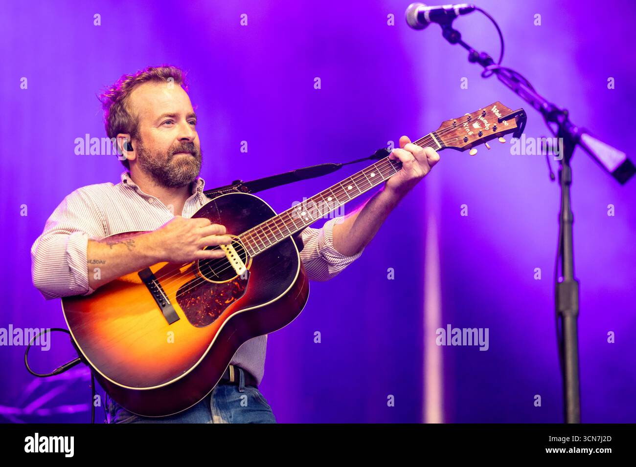 Dave Simonett of Trampled by Turtles at Breese Stevens Field on ...