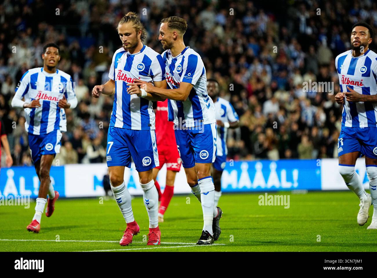 3F Superliga-kampen mellem OB og FC Fredericia paa Nature Energy Park i ...