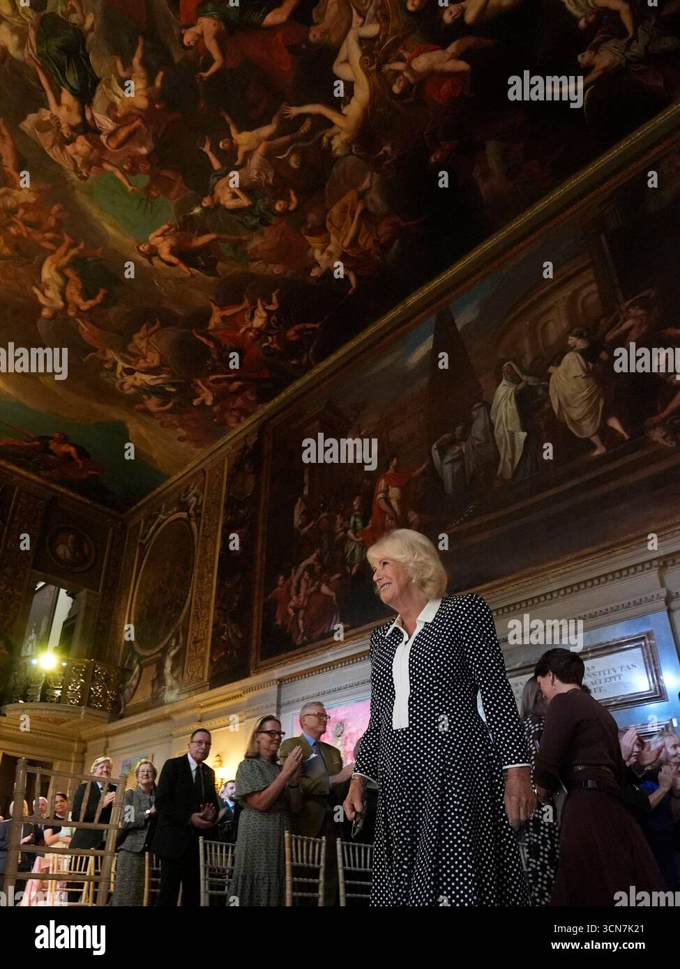 Queen Camilla attends The Queen's Reading Room Festival at Chatsworth ...