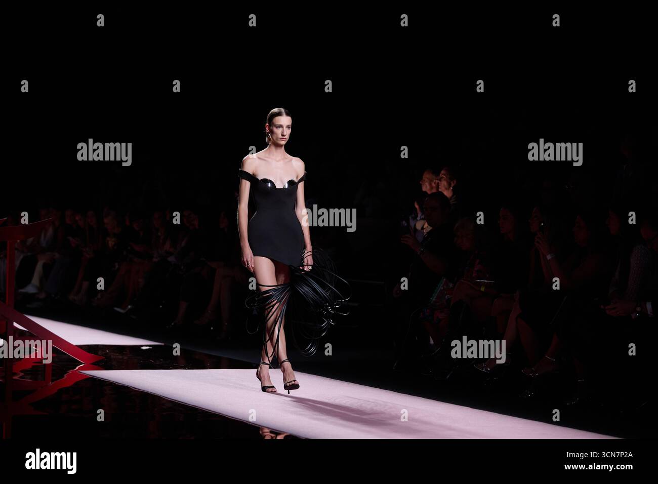 Models walk the runway wearing creations by Isabel Sanchis during the ...