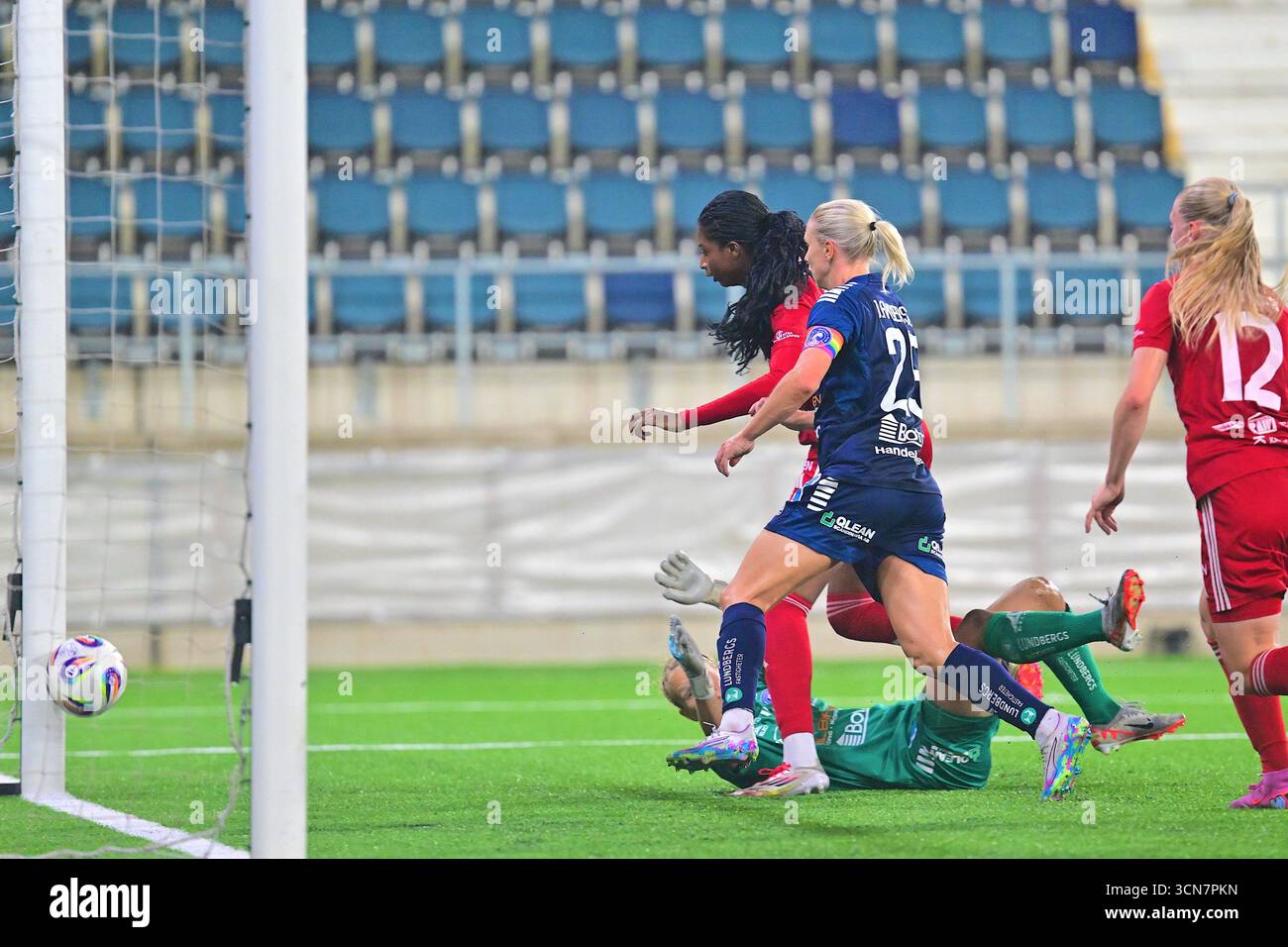 Bilborsen Arena, Linkoping, Sweden, Sep 19th 2025: Pitea with the ball ...