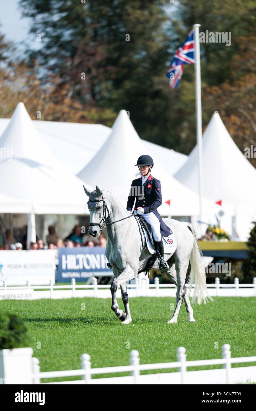 Bubby Upton of Great Britain with Its Cooley Time during the dressage ...