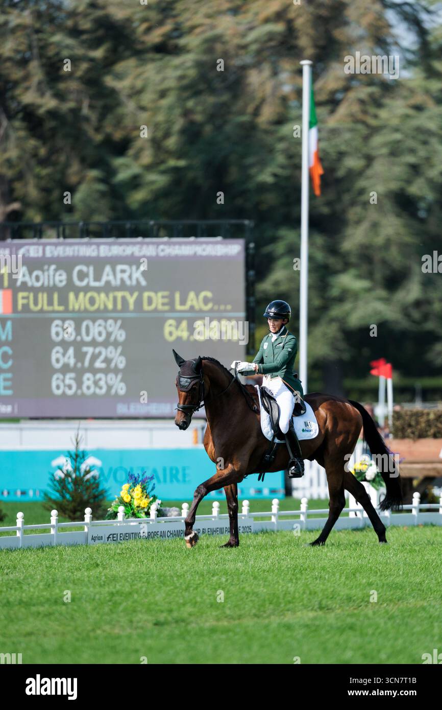 Aoife Clark of Ireland with Full Monty De Lacense during the dressage ...