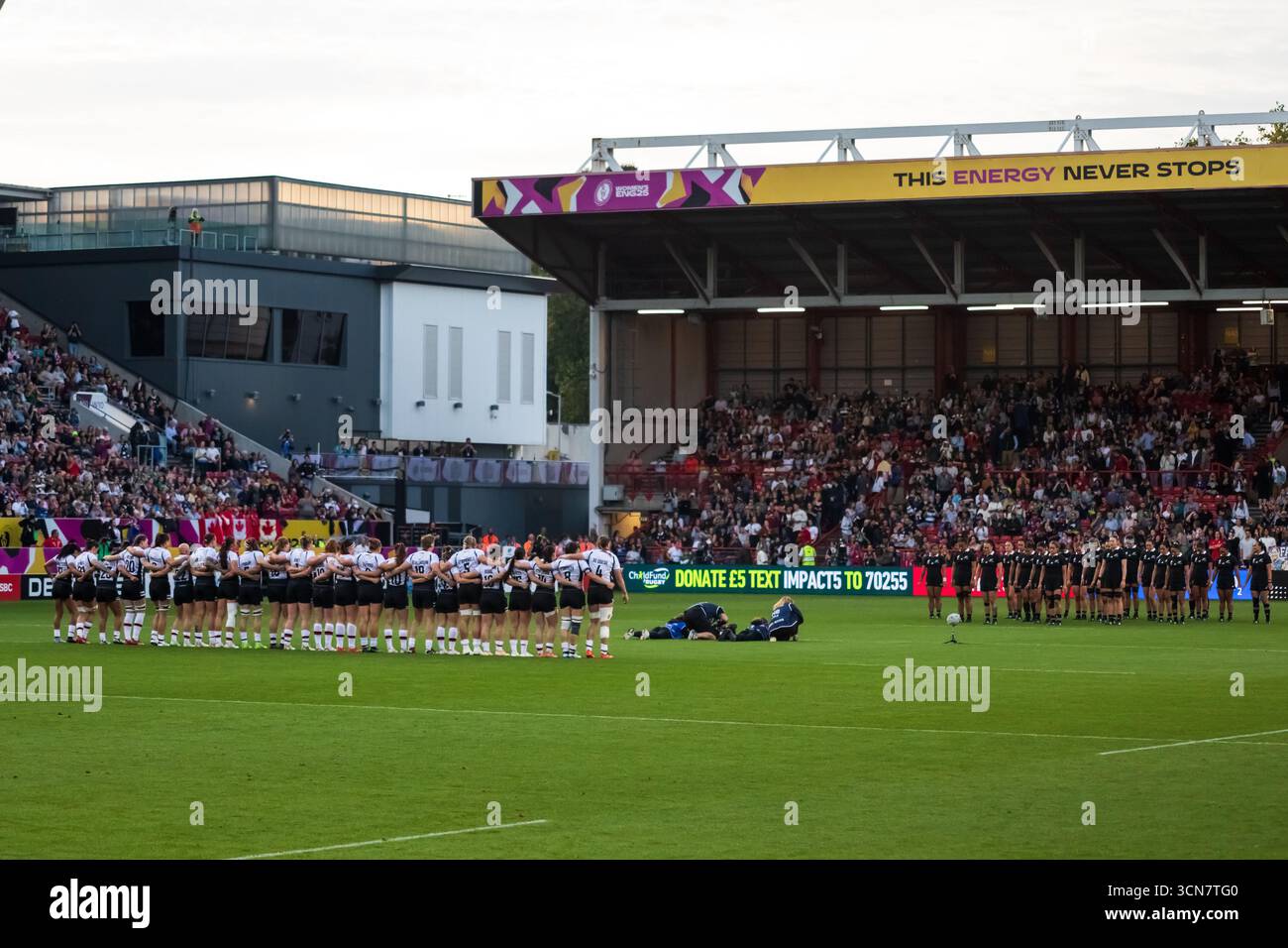 Bristol, UK, 19th September 2025 Canada face the Black Ferns cultural ...