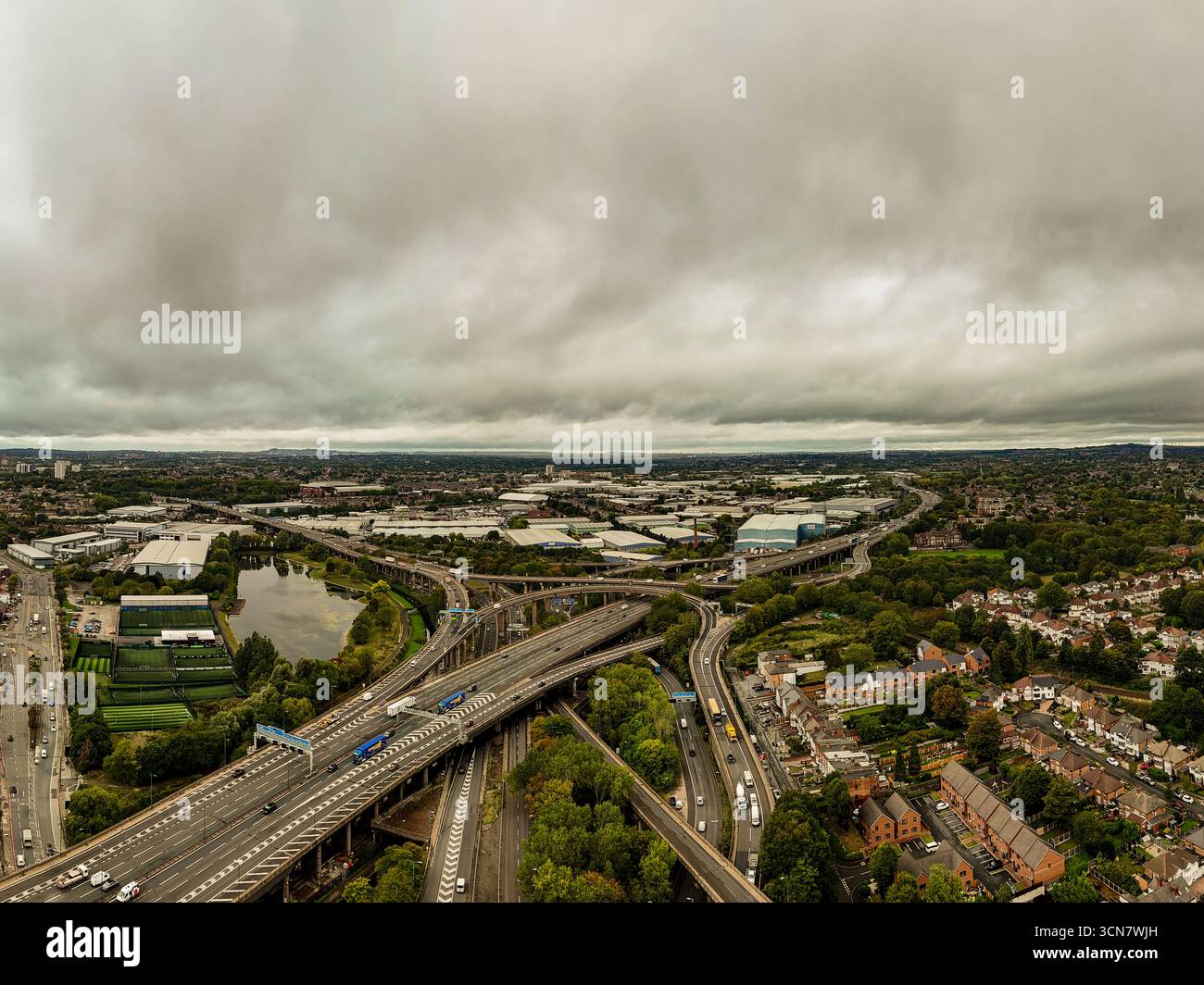 Suburban residential industrial area lake hi-res stock photography and ...