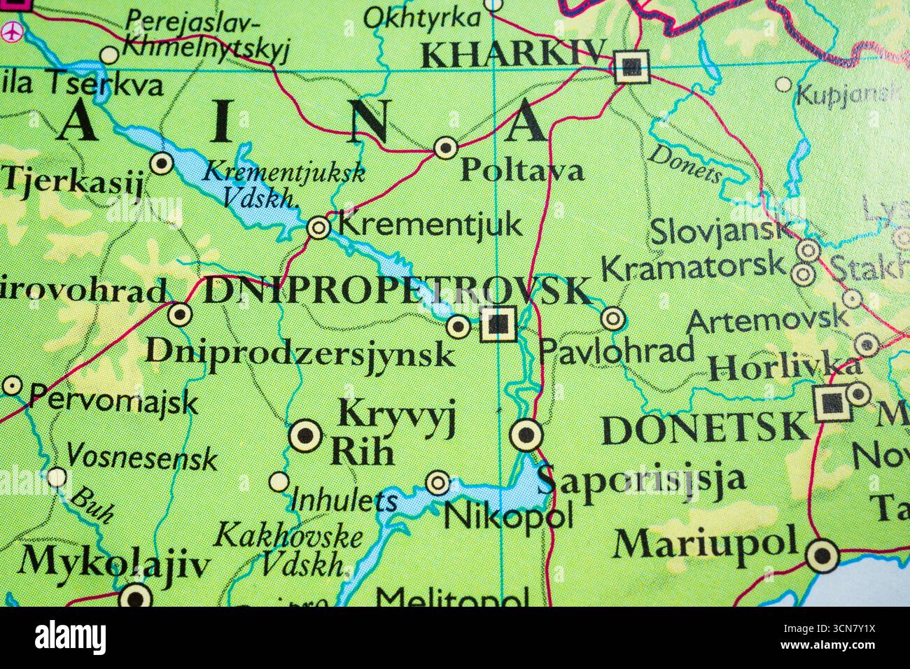Dnipropetrovsk map hi-res stock photography and images - Alamy