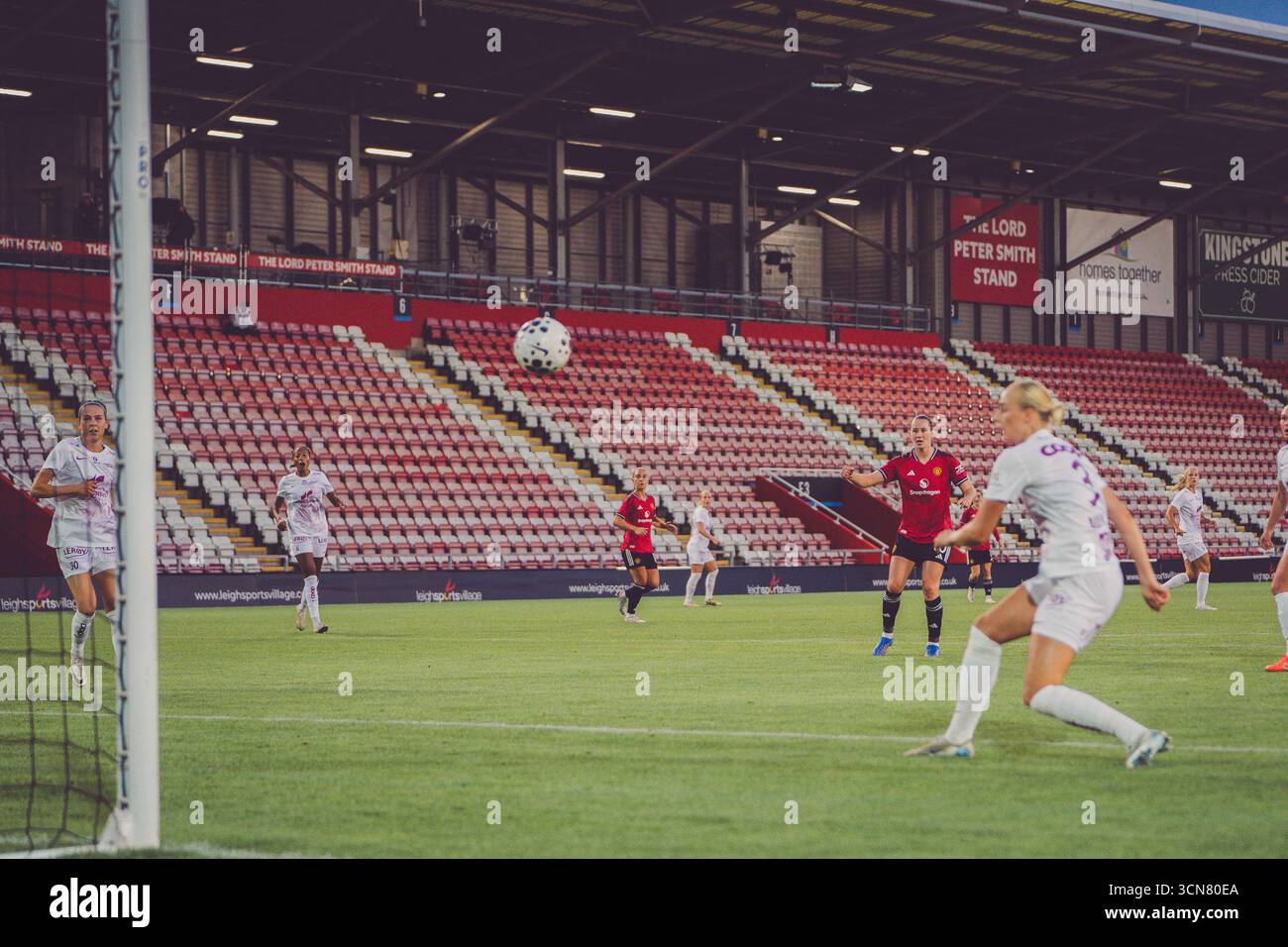 Elisabeth Terland scores during Manchester United Women vs. SK Brann in ...