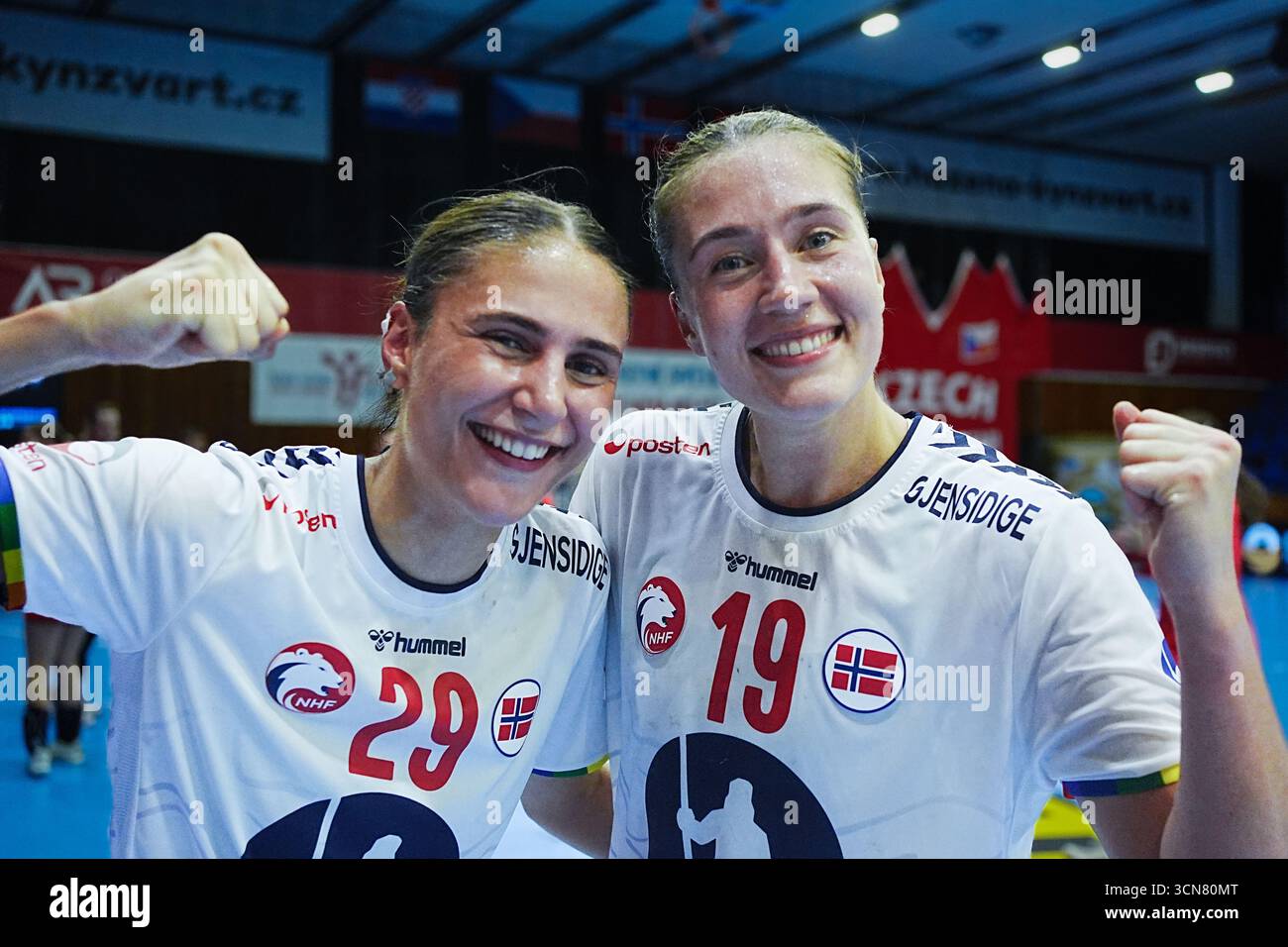 Cheb, Czech Republic 20250919. Norway's Mina Hesselberg and Selma ...