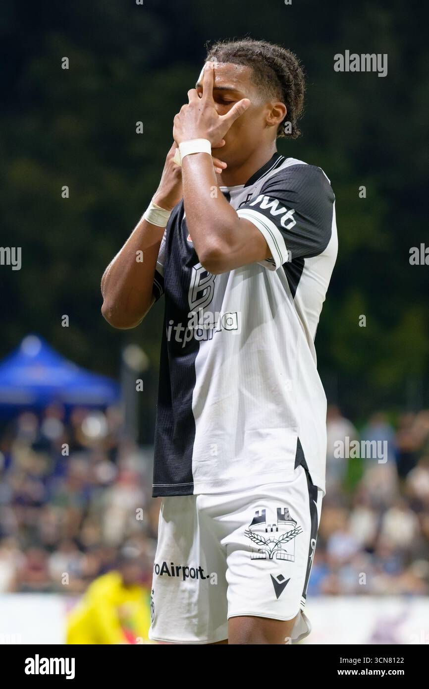 Arlet Junior Ze (39 FC Basel) celebrates after scoring his team's ...