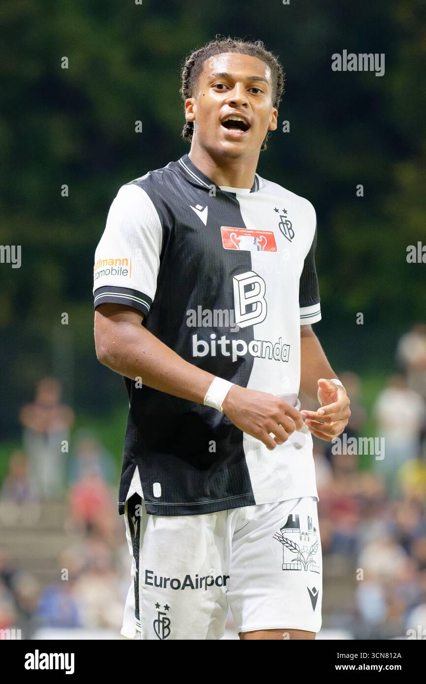 Arlet Junior Ze (39 FC Basel) celebrates after scoring his team's ...
