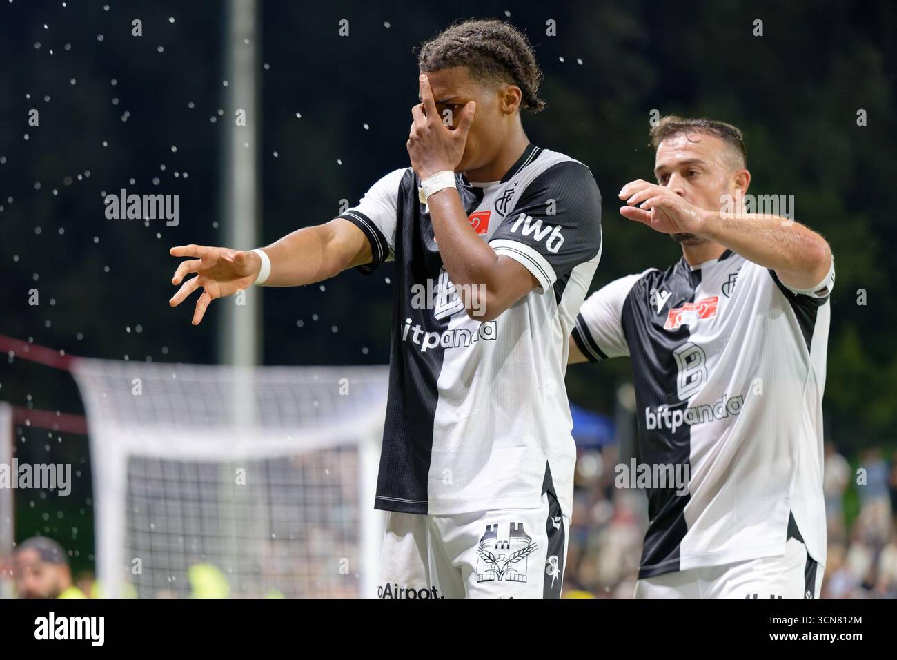 Arlet Junior Ze (39 FC Basel) celebrates after scoring his team's ...