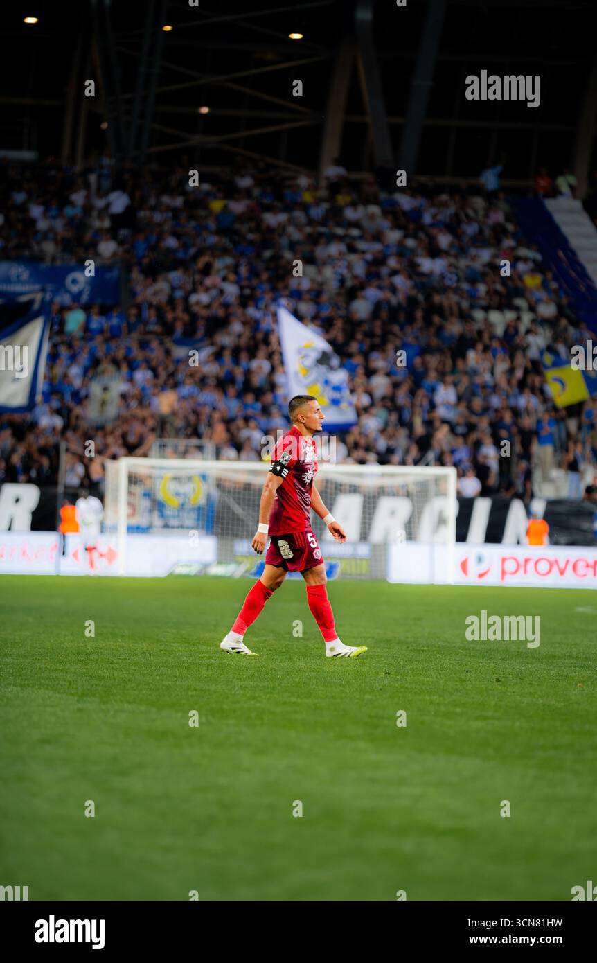 Ahmed Kashi (5 Annecy) in action during the French Second Division ...