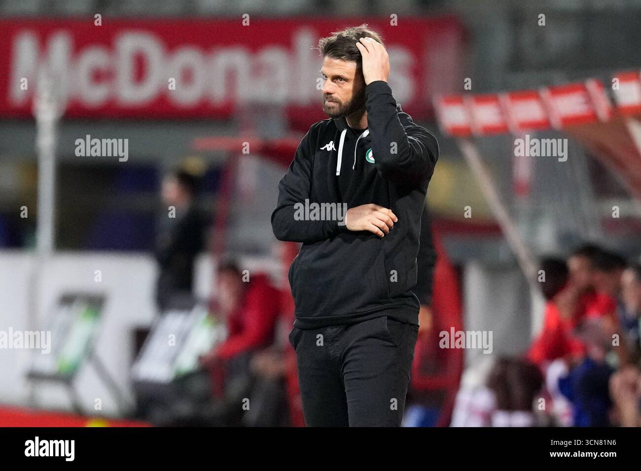 Gregory POIRIER (Entraineur Red Star) during the Ligue 2 BKT match ...