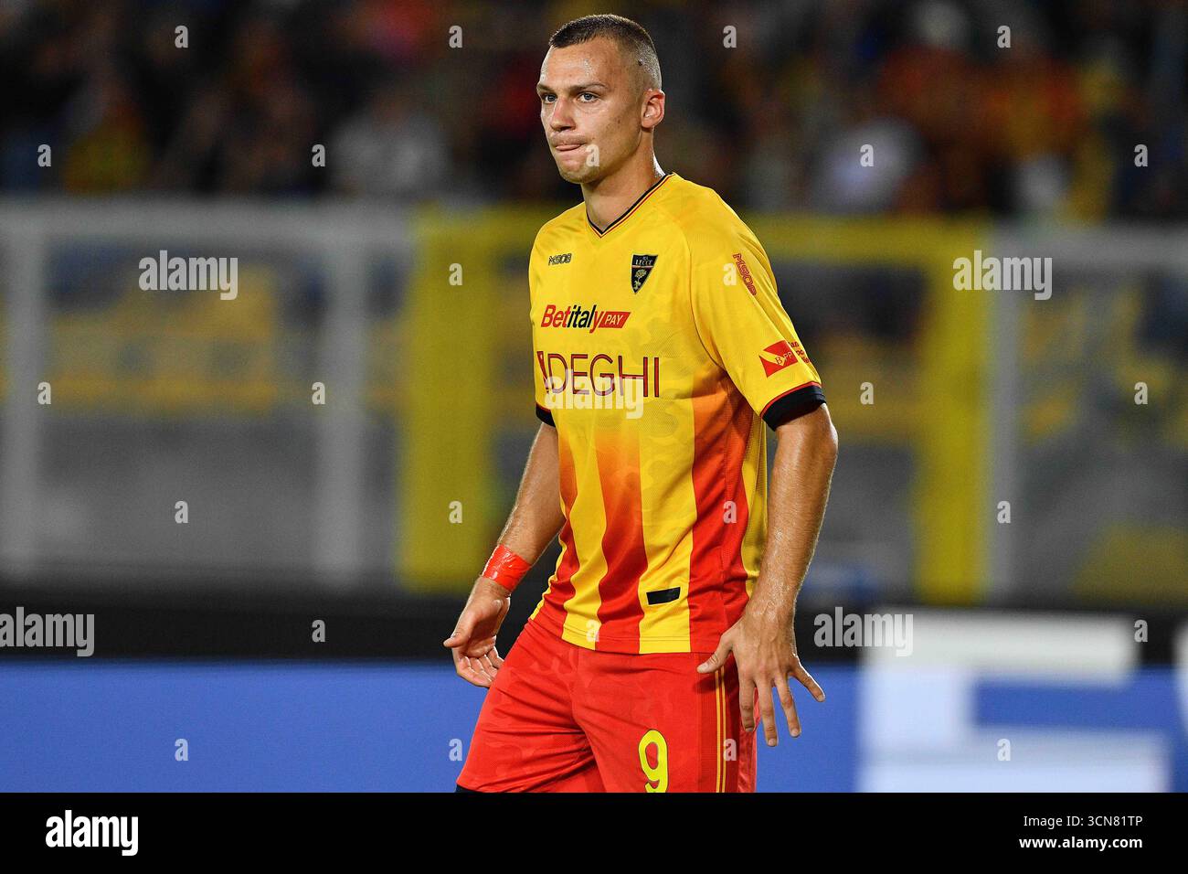 Lecce’s centre foward Nikola Stulic (9 US Lecce) in action during the ...