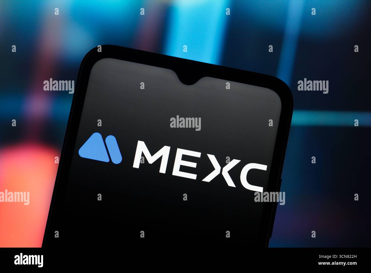 In this photo illustration, the MEXC logo is seen displayed on a ...