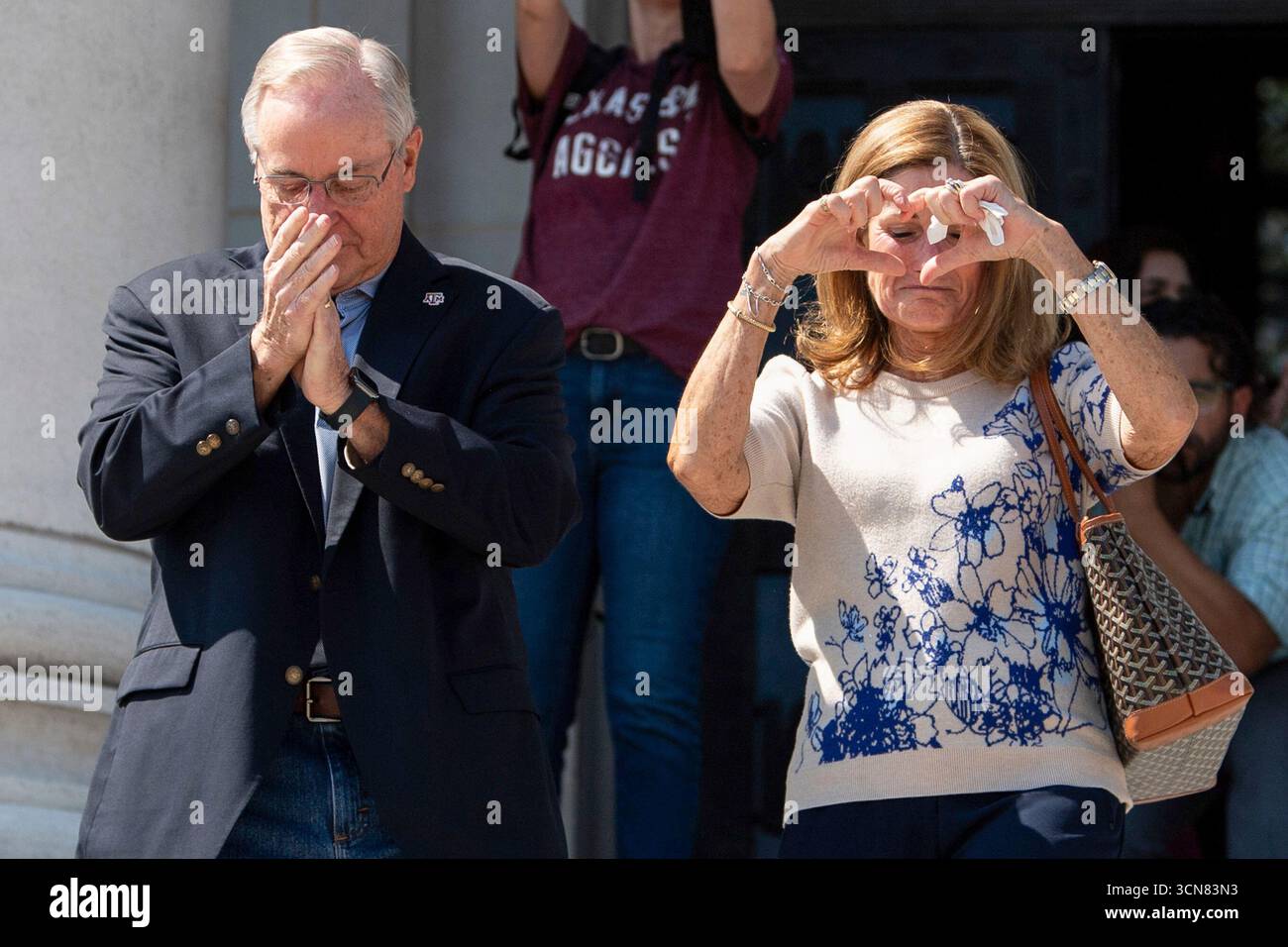 Texas A&M University President Mark Welsh and his wife, Betty Welsh ...
