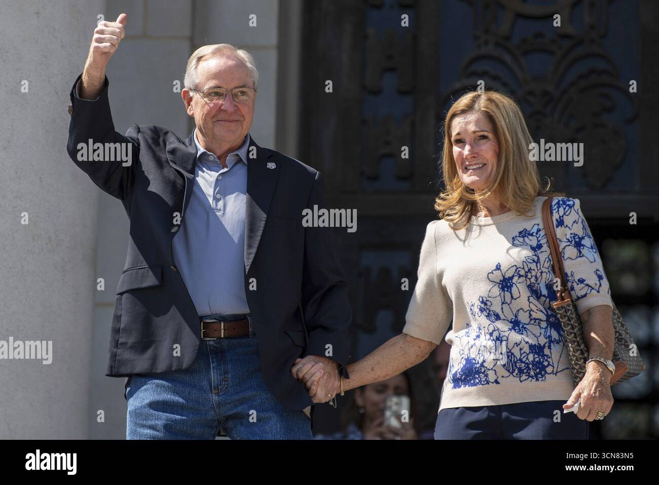 Texas A&M University President Mark Welsh and his wife, Betty Welsh ...