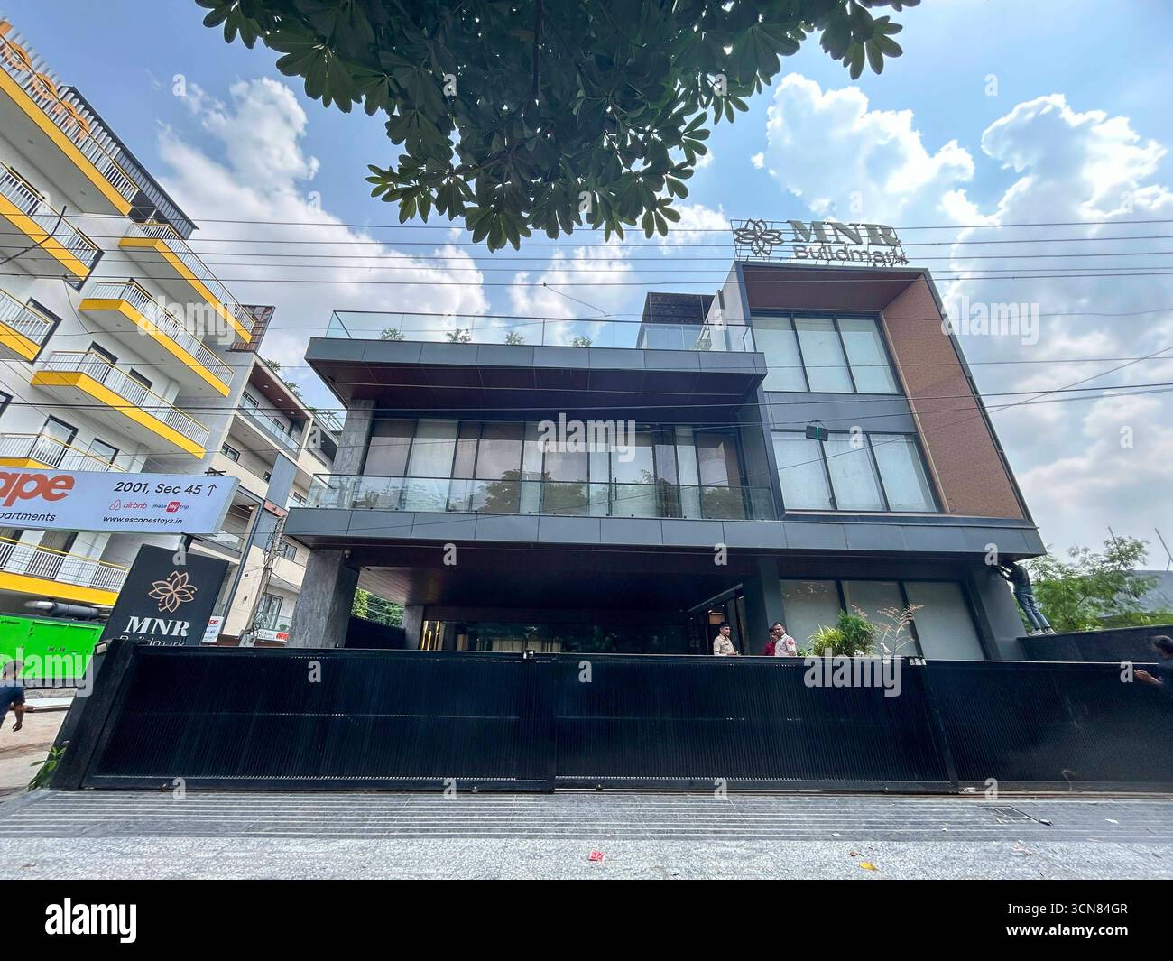 GURUGRAM, INDIA - SEPTEMBER 19: Office of real estate firm MNR ...