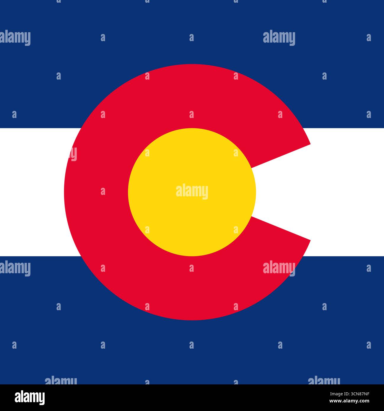 Colorado flag vector vectors hi-res stock photography and images - Alamy