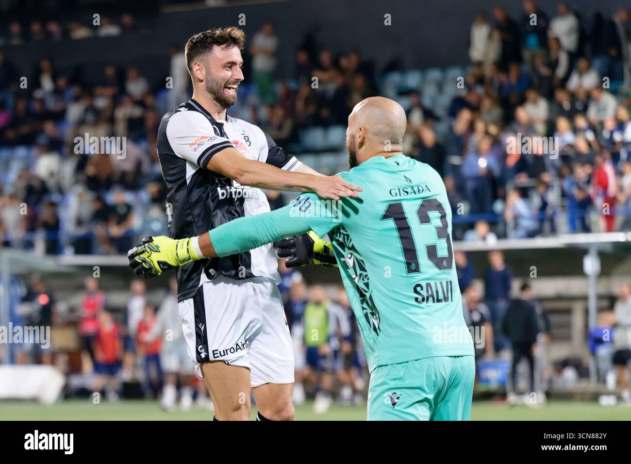 Dominik Schmid (31 FC Basel) Mirko Salvi (13 FC Basel) celebrate after ...