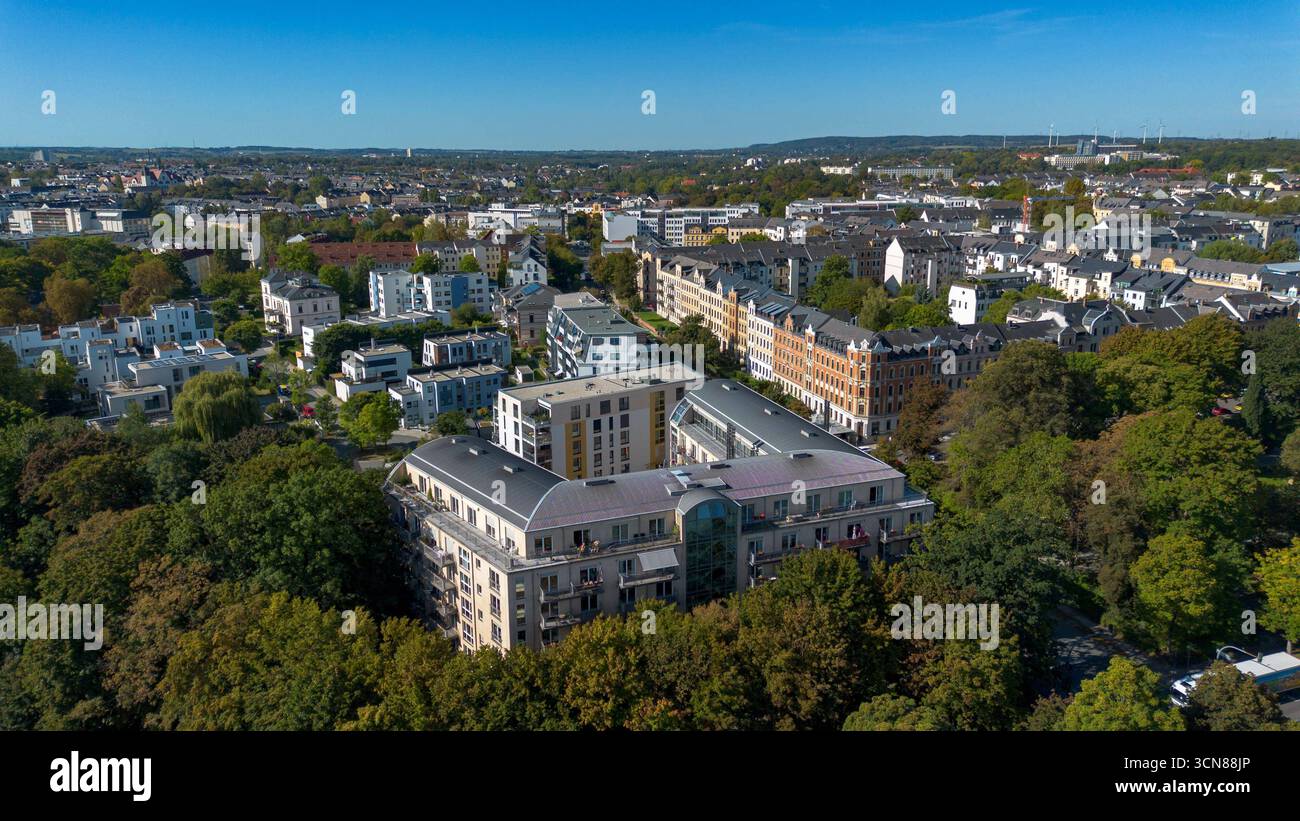 Luftbild Schloßviertel 19.09.2025, Chemnitz, Luftbild , Schloßviertel ...