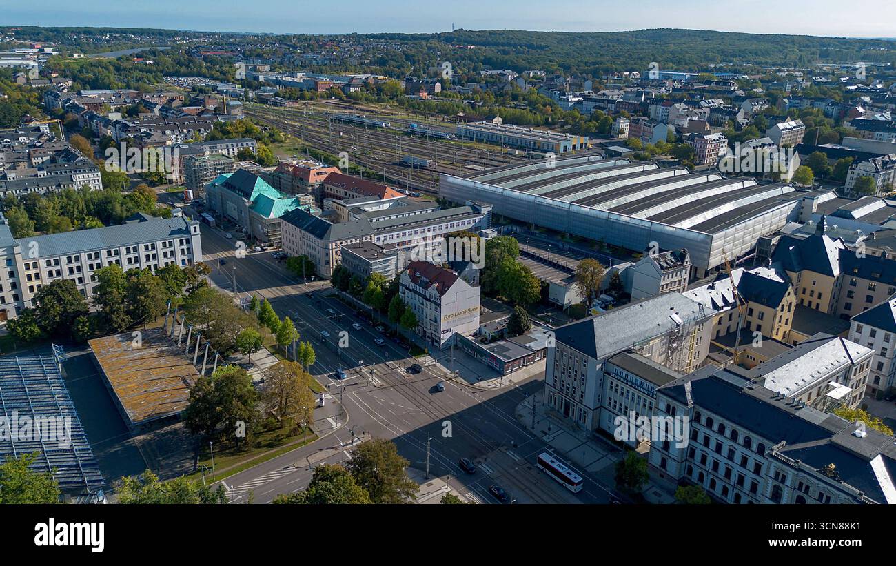 Luftbild Chemnitz 19.09.2025, Chemnitz, Luftbild, Blick in Richtung ...